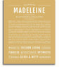 Madeleine Personalized Name Meaning Art Prints – Name Stories