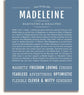 Madeleine Personalized Name Meaning Art Prints – Name Stories