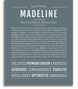 Madeline | Name Art Print – Name Stories