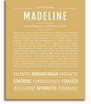 Madeline | Name Art Print – Name Stories