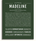 Madeline | Name Art Print – Name Stories