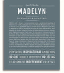 Madelyn | Name Art Print – Name Stories