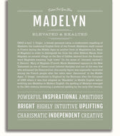 Madelyn | Name Art Print – Name Stories