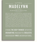 Madelynn | Name Art Print – Name Stories