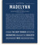 Madelynn Personalized Name Meaning Art Prints – Name Stories