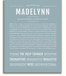 Madelynn | Name Art Print – Name Stories