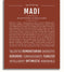 Madi | Name Art Print – Name Stories