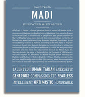 Madi | Name Art Print – Name Stories