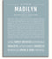Madilyn Personalized Name Meaning Art Prints – Name Stories