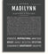 Madilynn Personalized Name Meaning Art Prints – Name Stories