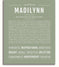 Madilynn Personalized Name Meaning Art Prints – Name Stories