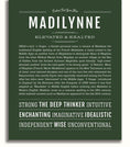 Madilynne Personalized Name Meaning Art Prints – Name Stories
