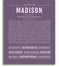 Madison Personalized Name Meaning Art Prints – Name Stories