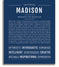 Madison Personalized Name Meaning Art Prints – Name Stories