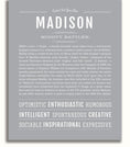 Madison | Name Art Print – Name Stories