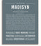 Madisyn Personalized Name Meaning Art Prints – Name Stories