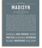 Madisyn Personalized Name Meaning Art Prints – Name Stories