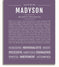 Madyson | Name Art Print – Name Stories