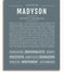 Madyson | Name Art Print – Name Stories