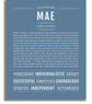 Mae | Name Art Print – Name Stories