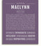 Maelynn Personalized Name Meaning Art Prints – Name Stories