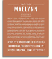 Maelynn | Name Art Print – Name Stories