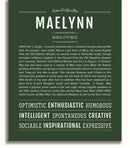 Maelynn | Name Art Print – Name Stories