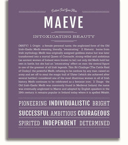 Maeve | Name Art Print – Name Stories