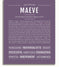 Maeve | Name Art Print – Name Stories