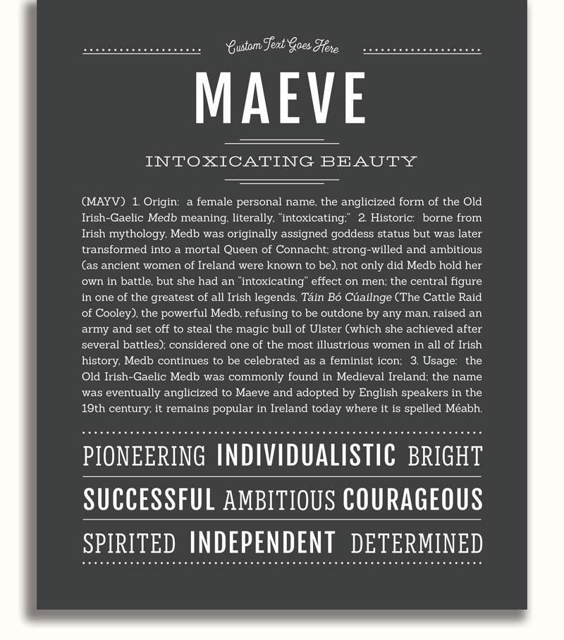 Maeve | Name Art Print – Name Stories