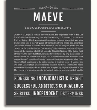 Maeve | Name Art Print – Name Stories