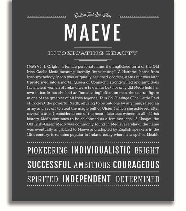 Maeve | Name Art Print - Personalized Custom Gifts – Name Stories