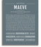 Maeve Personalized Name Meaning Art Prints – Name Stories