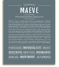 Maeve | Name Art Print – Name Stories