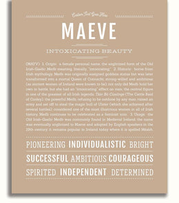 Maeve | Name Art Print – Name Stories
