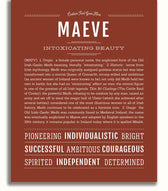 Maeve | Name Art Print – Name Stories