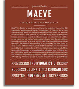 Maeve | Name Art Print – Name Stories