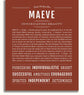 Maeve | Name Art Print – Name Stories
