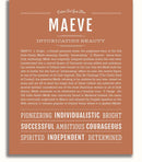 Maeve | Name Art Print – Name Stories
