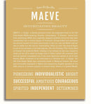 Maeve | Name Art Print – Name Stories
