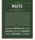 Maeve | Name Art Print – Name Stories