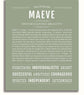 Maeve | Name Art Print – Name Stories