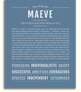 Maeve | Name Art Print – Name Stories