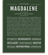 Magdalene Personalized Name Meaning Art Prints – Name Stories