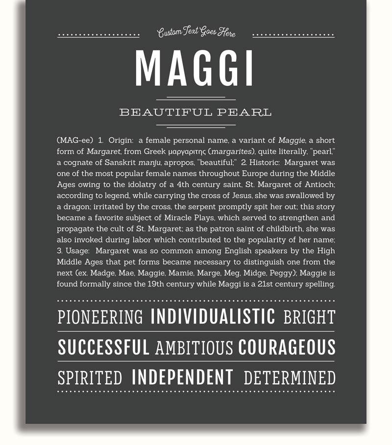 Maggi | Name Art Print – Name Stories