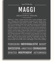 Maggi | Name Art Print – Name Stories
