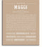 Maggi | Name Art Print – Name Stories