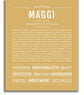 Maggi | Name Art Print – Name Stories