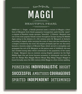 Maggi | Name Art Print – Name Stories