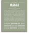 Maggi | Name Art Print – Name Stories